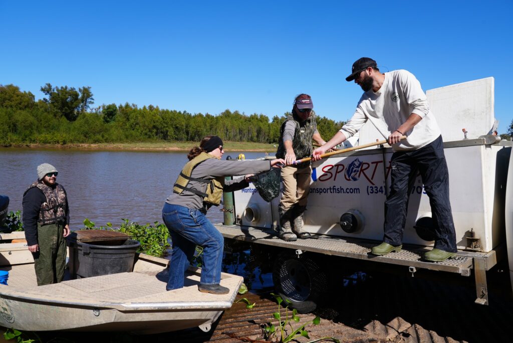 LDWF Fisheries Biologists Assist Red River Waterway Commission with ...